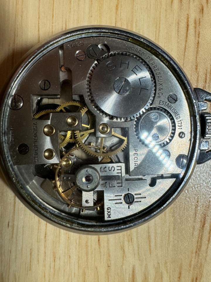 GIRARD PERREGAUX & Co. pocket watch shell special swiss 7 jewels | eBay