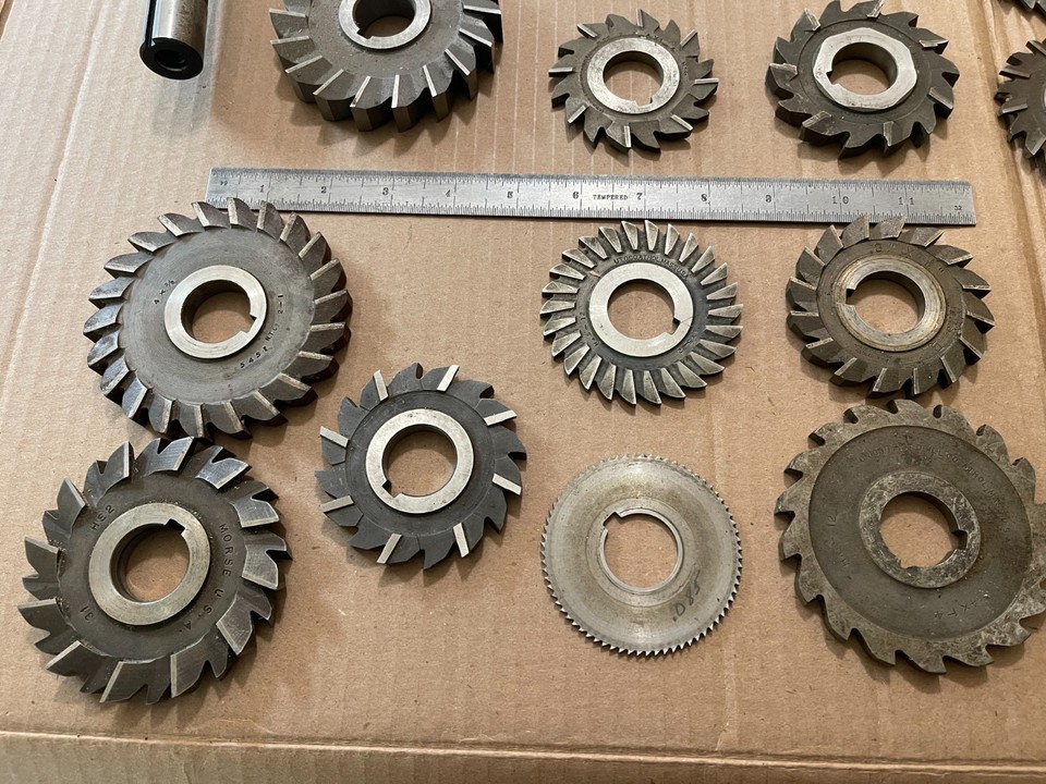 Side Cutters Slitting Saw Blades Arbor Milling Lot end mill counter ...