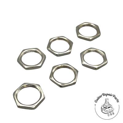 Hex Nuts For Switchcraft Toggle, Barrel / Endpin Jack, 15/32-32 (6 pcs ...