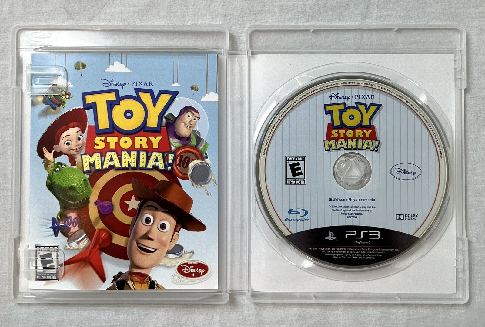 TOY STORY MANIA PS3 Sony Playstation 3 COMPLETE Case Manual NICE Game ...