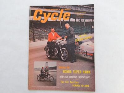 Cycle Magazine August 1964 Honda Super Hawk BSA Starfire Yamaha ...