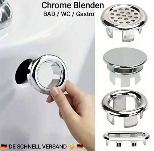 Waschbecken Überlaufblende Überlauf Abdeckung Kappe Überlauf Ring ...