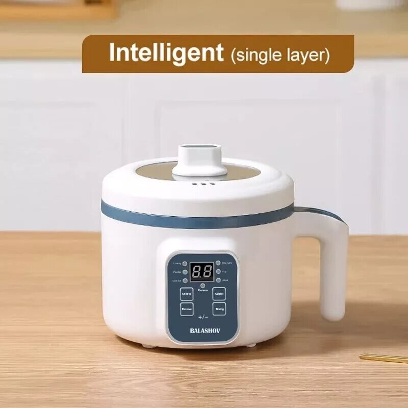 Smart Multi Cooker Steamed Electric Pot Food Cooking Double Layer LED ...