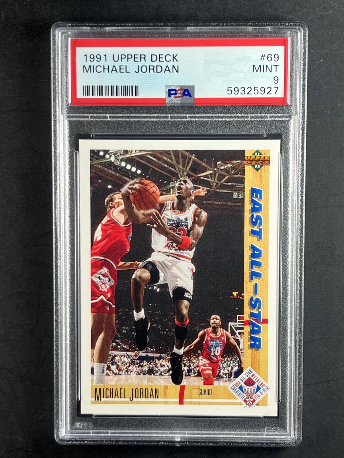 1991 UPPER DECK MICHAEL JORDAN #69 HOF BULLS PSA 9 MINT💎 | eBay