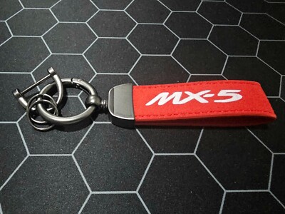 MAZDA MX-5 CAR RED SUEDE KEYCHAIN * | eBay Australia
