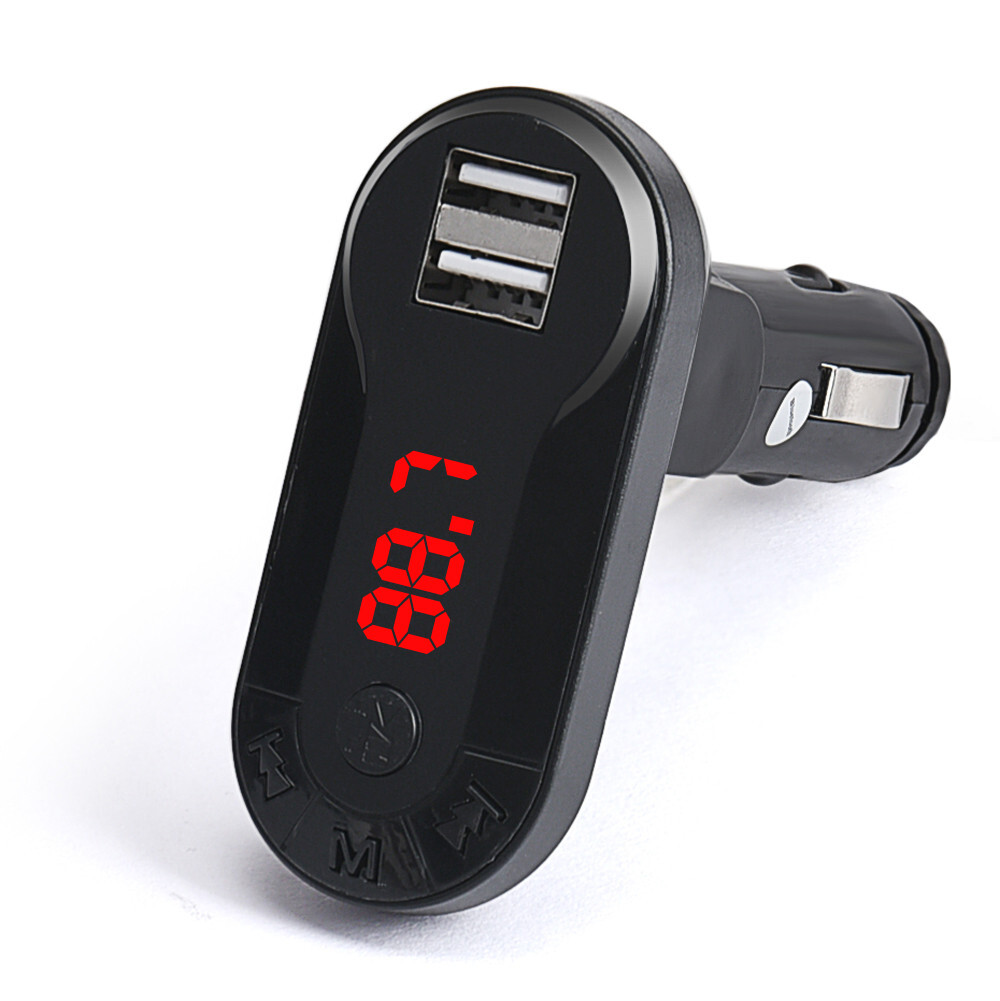 Bluetooth Wireless FM Transmitter MP3 Player Handsfree Car Kit USB TF ...