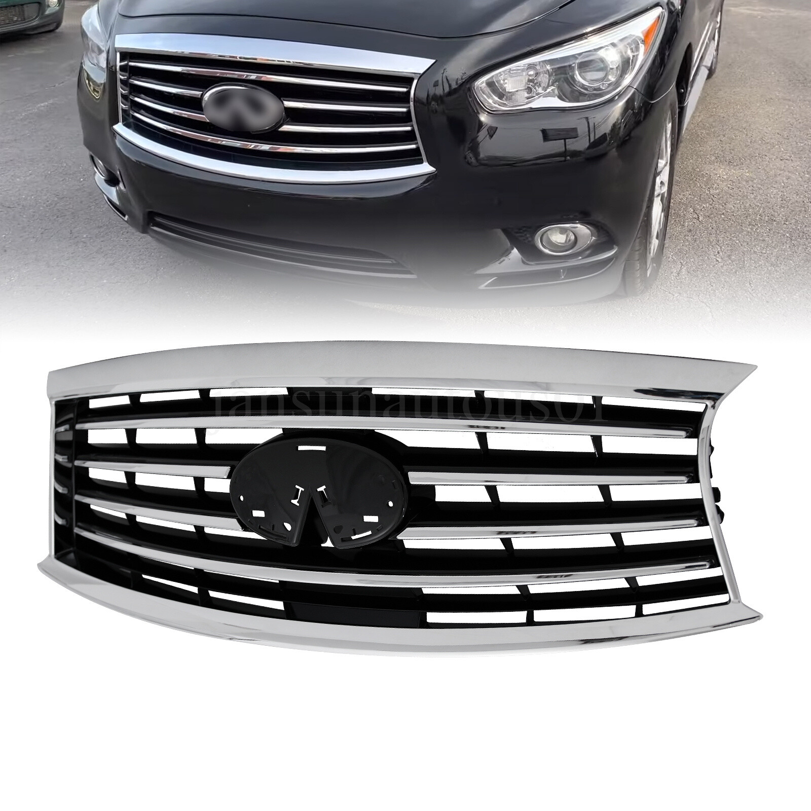 Fit 2013 2014 2015 Infiniti JX35 QX60 Chrome Grille Grill 623103JA0A ...