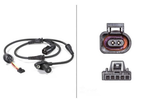 ABS Wheel Speed Sensor fits 2002-2003 Audi A4,A4 Quattro S4 HELLA ...