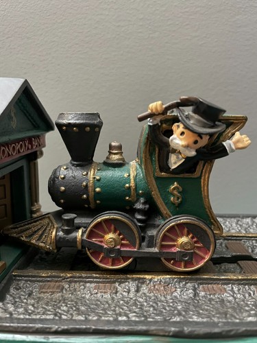 Hasbro Monopoly Game B&O Railroad Train Steam Engine Banker Cast Iron ...