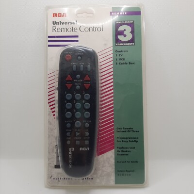 1993 RCA Universal Remote Control TV VCR Cable Box SystemLink 3 NEW IN ...