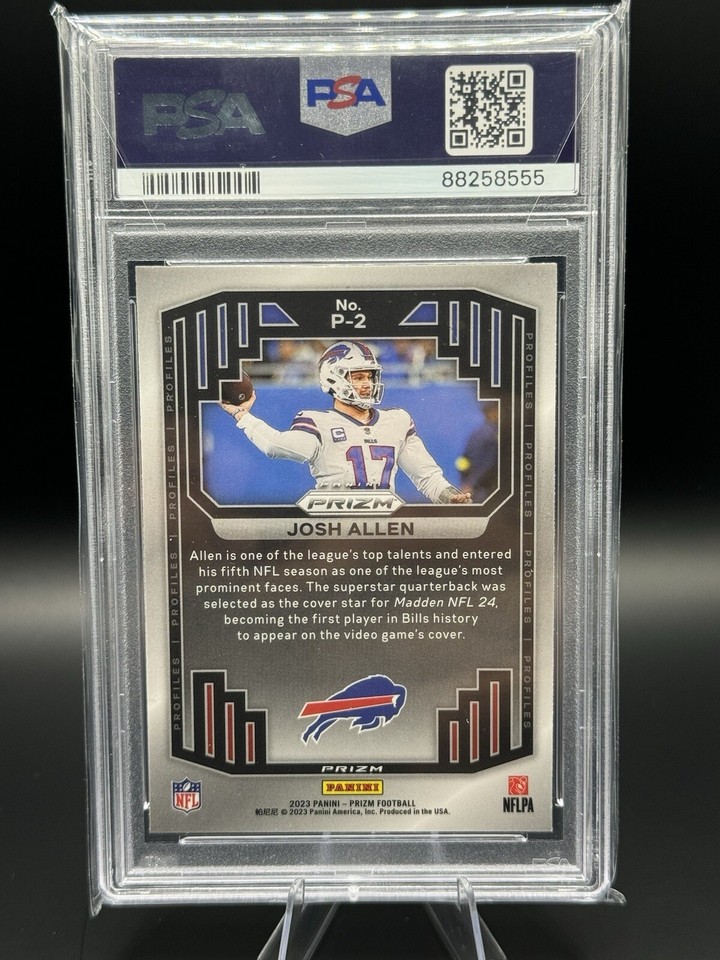 2023 Josh Allen Panini Prizm Profiles SSP P2 Bills - PSA 10 | eBay