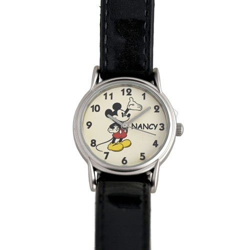 Disney Mickey Mouse Vintage Watch Personalized "Nancy" | eBay