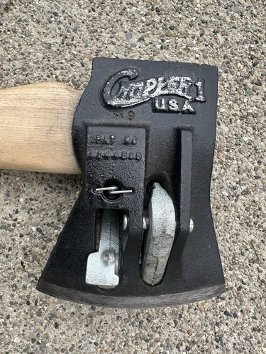 Chopper 1 One Wood Log Splitting Axe Maul Spring Loaded Spreaders Easy ...