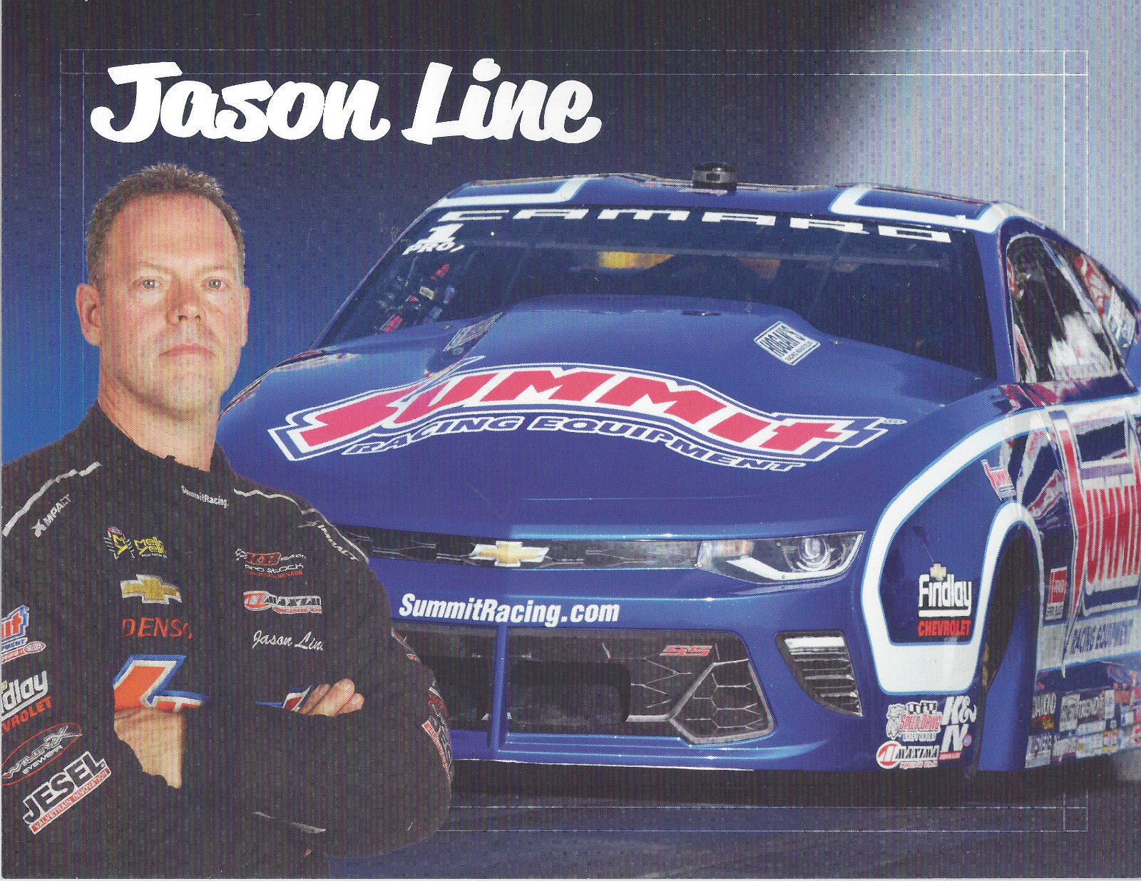 2017 JASON LINE "SUMMIT RACING EQUIPMENT" NHRA PRO STOCK HANDOUT ...