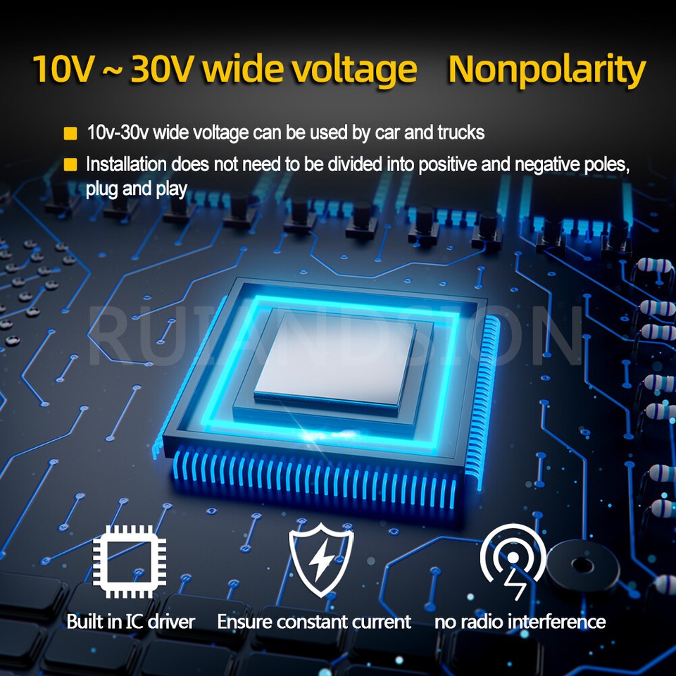 2pcs White PH24W PHC24WY CSP LED Reverse Light Backup Lamp for Cadillac ...