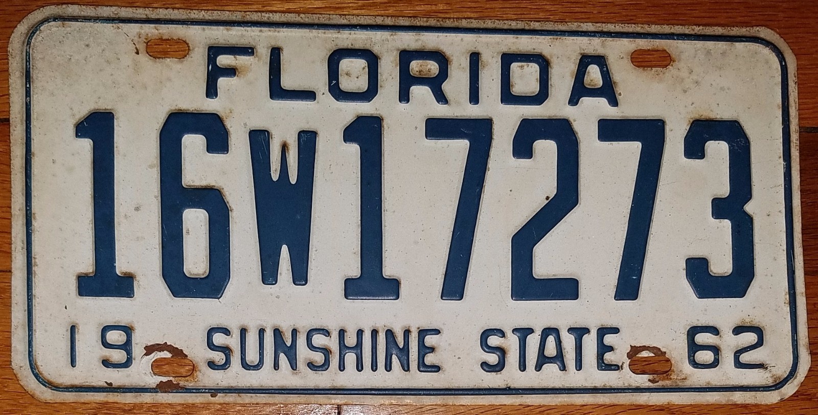 FLORIDA SUNSHINE STATE LICENSE PLATE 1962 (16W-17273) | eBay