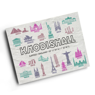 A4 PRINT - Knodishall, Suffolk, England - World Landmarks | eBay