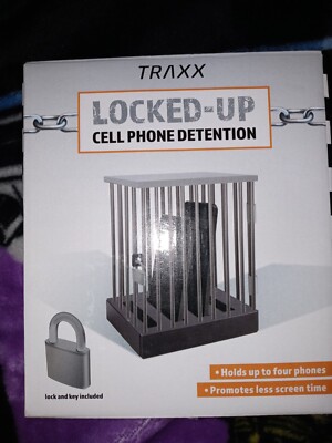 Traxx Locked-Up Cell Phone Detention Cell Phone jail lock up Holds 4 ...