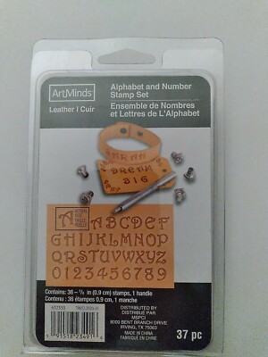 ArtMinds Alphabet And Number Leather Stamping Tools | eBay