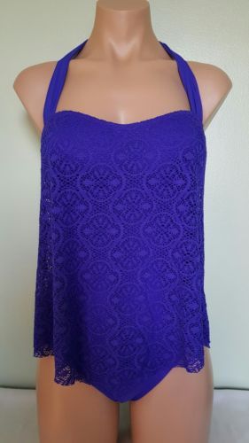 NWT Bleu Rod Beattie Fly Away Bandeau Mio Faux Tankini One-Piece ...