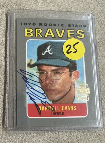 2001 Topps Archives Darrell Evans On Card Auto Autograph *MINT* See ...