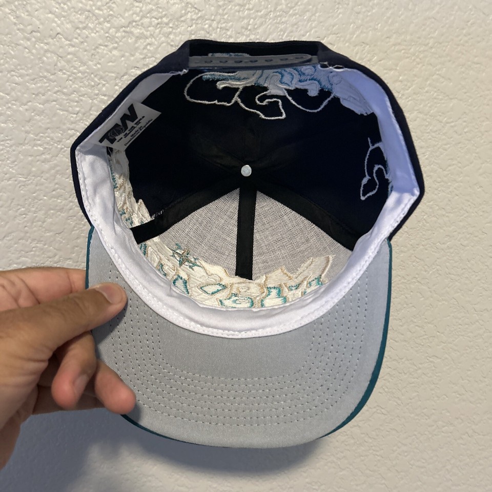 Seattle Mariners Full Graffiti Snapback Custom Hat Cap Navy Dome Two ...