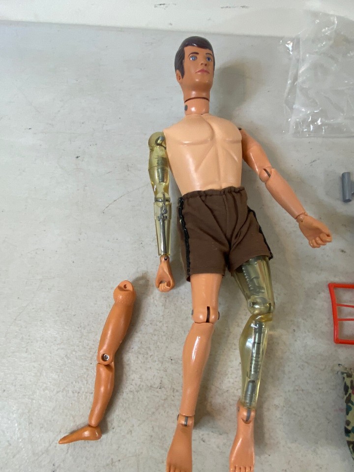 GI JOE Mike Powers Power Vintage g.i. joe Cyborg Bionic Man parts Lot ...