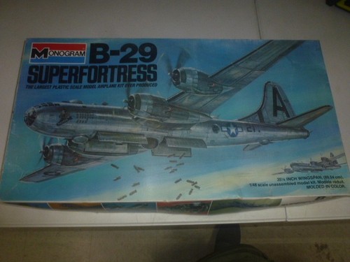 HUGE 1/48 Monogram Boeing B-29 Superfortress Kit 5700 New In Open Box ...