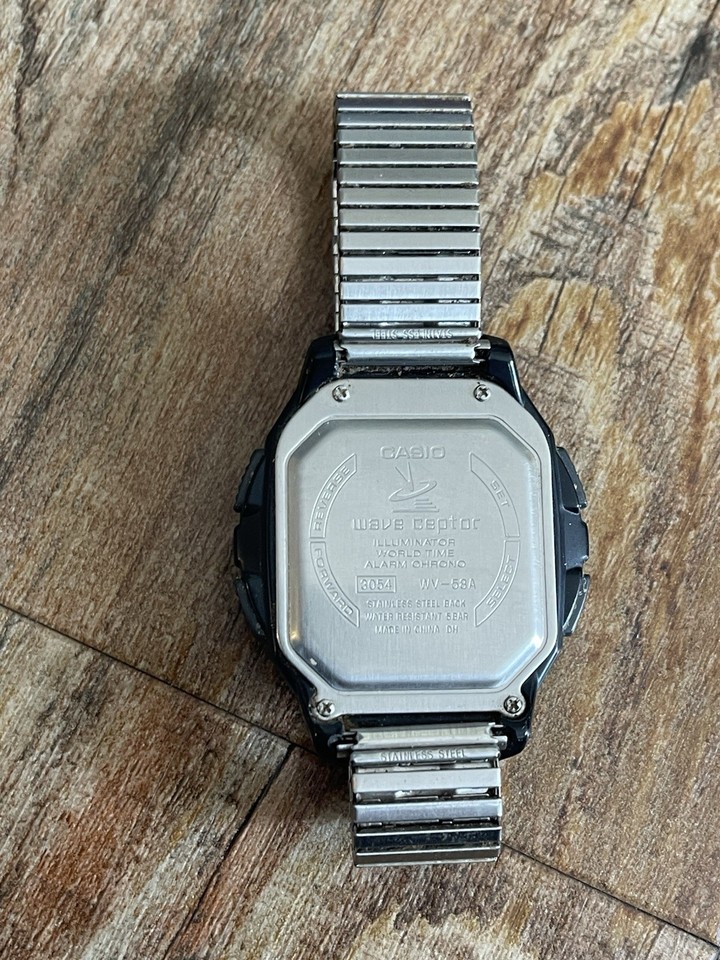 Casio Wave Captor Digital Mens Quartz Watch 3054 WV-58A | eBay UK