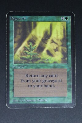 MTG Magic the Gathering: Regrowth Alpha Set Rare Sorcery | eBay