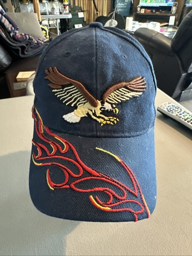 American Eagle With Flames Baseball Cap. Used | eBay
