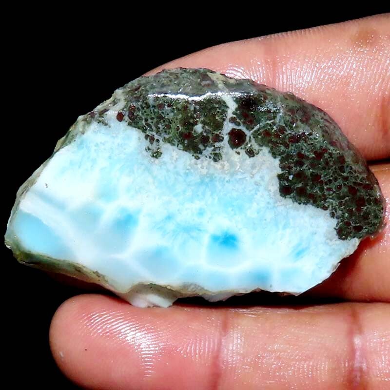 114.60CT Untreated Natural Sky Blue Larimar Rough Gemstone For ...