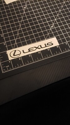 LEXUS Logo Decal PAIR TWO Vinyl Sticker IS GS ES LS RX COUPE SPORT 316 ...