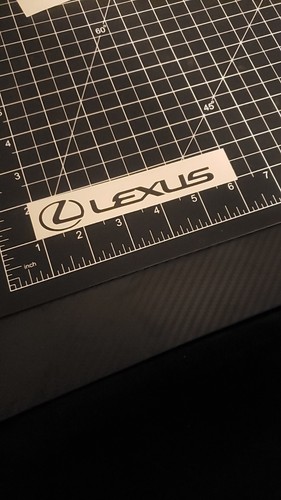 LEXUS Logo Decal PAIR TWO Vinyl Sticker IS GS ES LS RX COUPE SPORT 316 ...