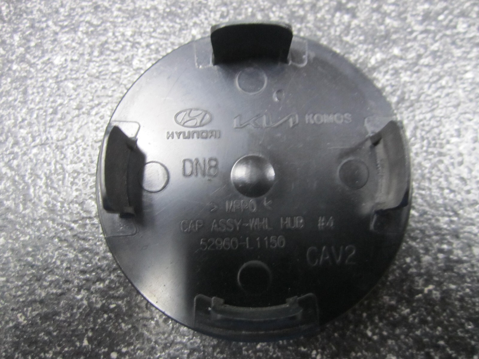 Hyundai Black & Chrome OEM Center Cap 2-3/8" 60mm 52960-L1150 - One/1 ...