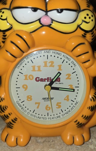 Rare Vintage Garfield Alarm Clock 7" | eBay