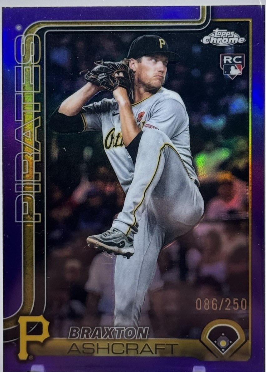 2025 Topps Chrome Update Series - Braxton Ashcraft #USC142 Purple ...