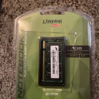 Kingston Technology Value RAM Notebook Memory 1GB KVR333S0 - New & WOW ...