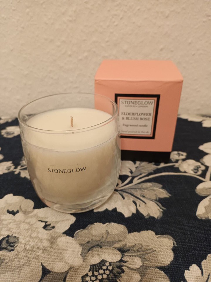 Stoneglow UK Candle Scent Candle 200g Elderflower & Blush Rose NEW | eBay