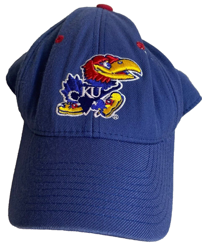 Kansas Jayhawks USA Fitted Embroidered Zephyr Brand Cap Blue 7 1/8 | eBay