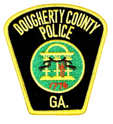DOUGHERTY COUNTY POLICE GEORGIA GA Sheriff Police Patch STATE SEAL USED ...