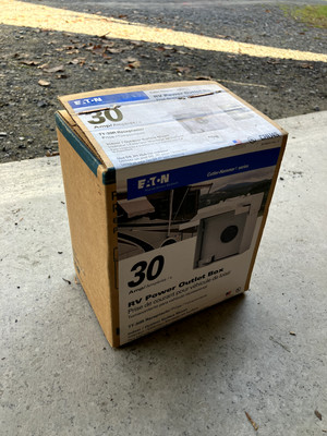 NEW Eaton 30 Amp RV Power Outlet Box - 30A shore power connection for ...