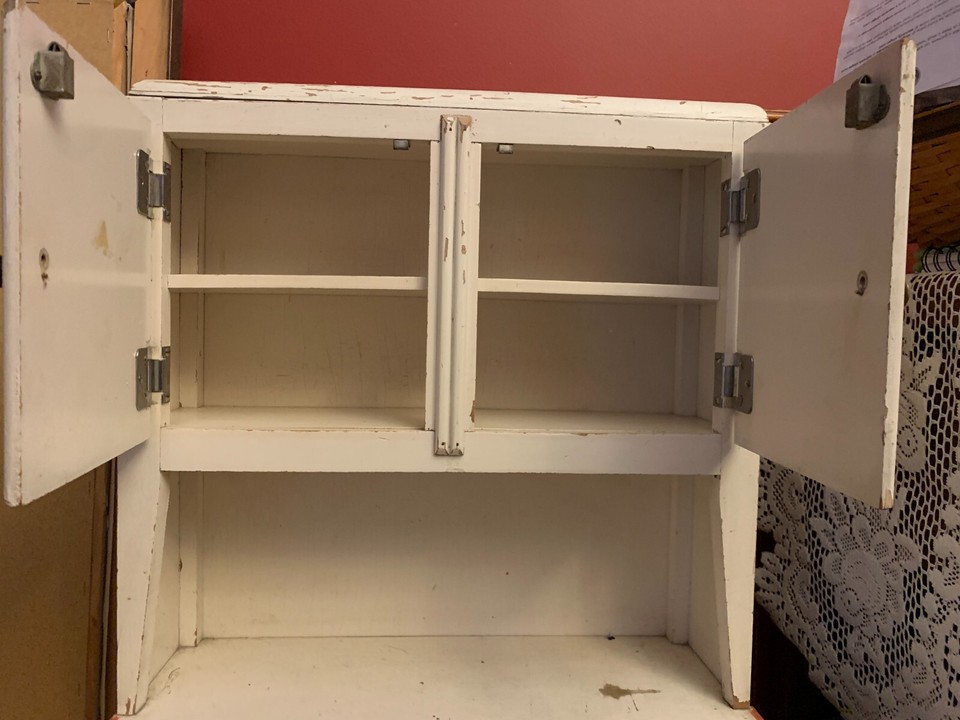 Vintage Sellers Salesman Sample / Children's Hoosier Kitchen Cabinet ...