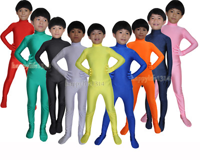 Headless Kid Children Spandex Zentai costume Bodysuit Tight Suit Dance ...