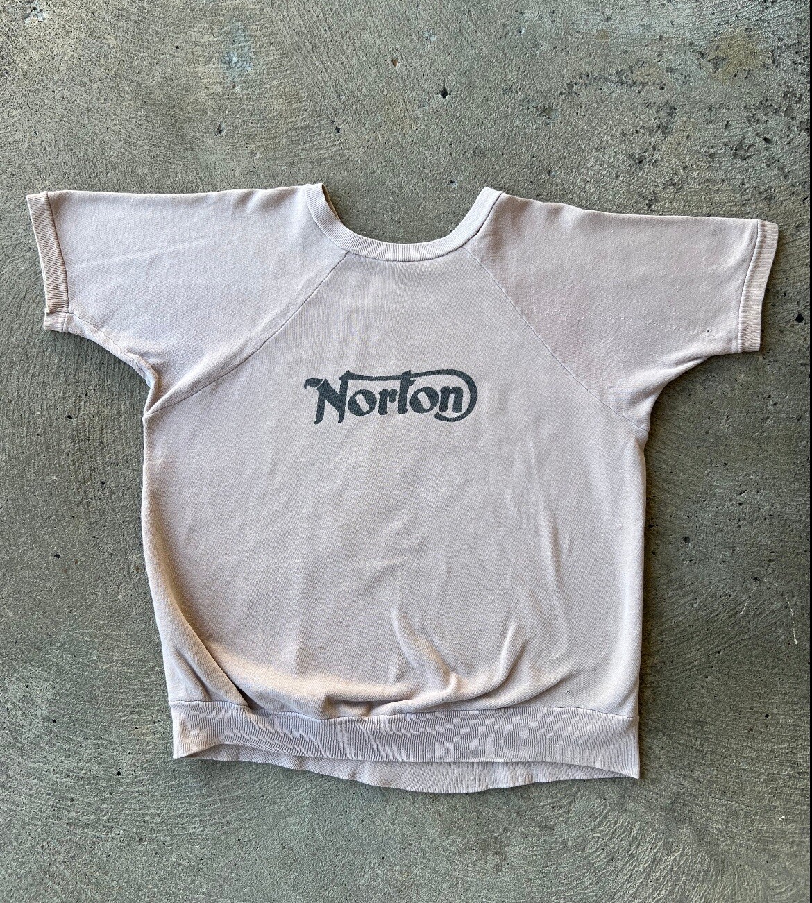 1960s Norton Motorcycles Short Sleeve Vintage Sweatsh… - Gem