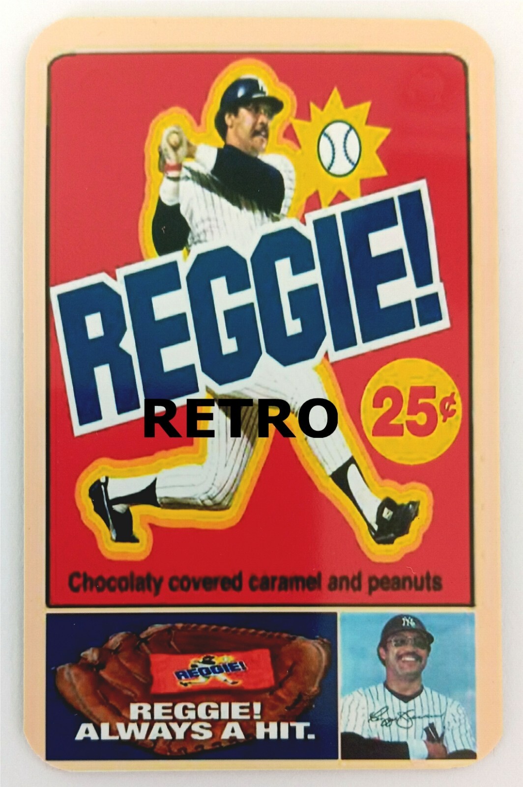 REGGIE JACKSON VINTAGE STYLE ADS REGGIE CANDY BAR ART CARD | eBay