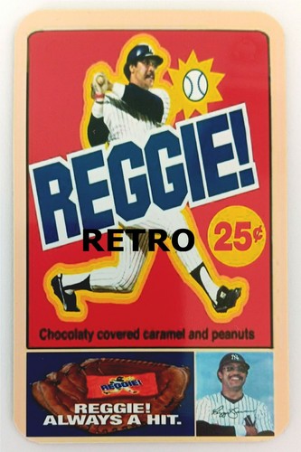 REGGIE JACKSON VINTAGE STYLE ADS REGGIE CANDY BAR ART CARD | eBay