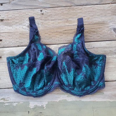 32G Panache Clara 7255 Blue Green Full Cup Underwire Bra | eBay