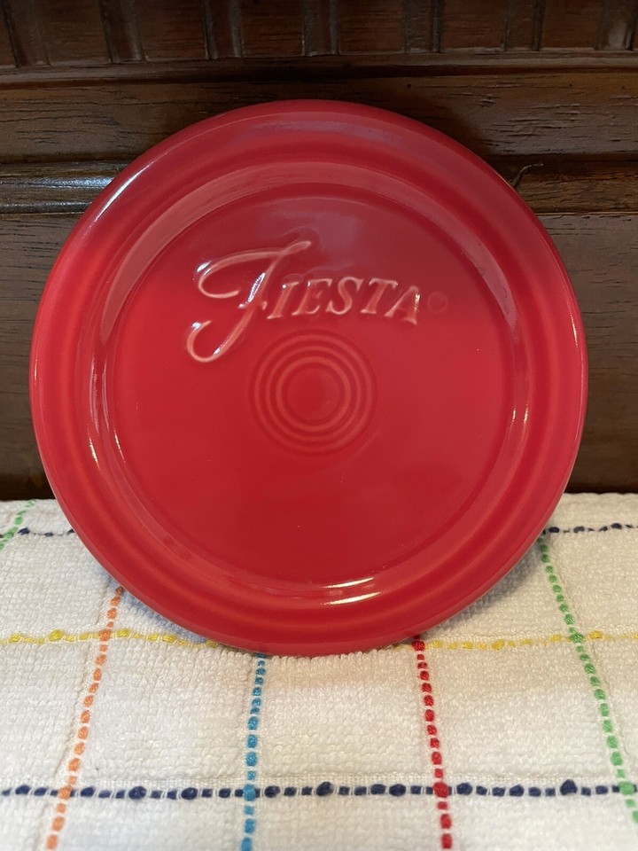 Fiesta Coaster Scarlet Original HLCCA Embossed Exclusive Back Stamp ...