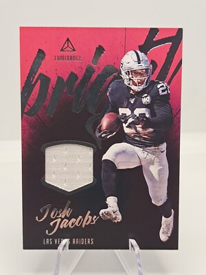 2020 Panini Luminance Josh Jacobs Patch Bright Beginnings Materials # ...